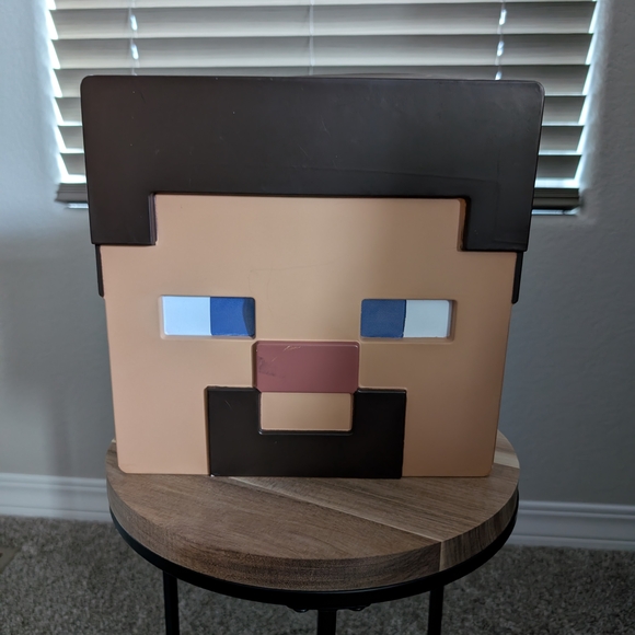 Costumes | Minecraft Steve Head Character Mask | Poshmark